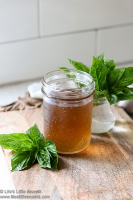 Basil Simple Syrup (Sugar, Fresh Basil Leaves, Hot Water) - Life's ...