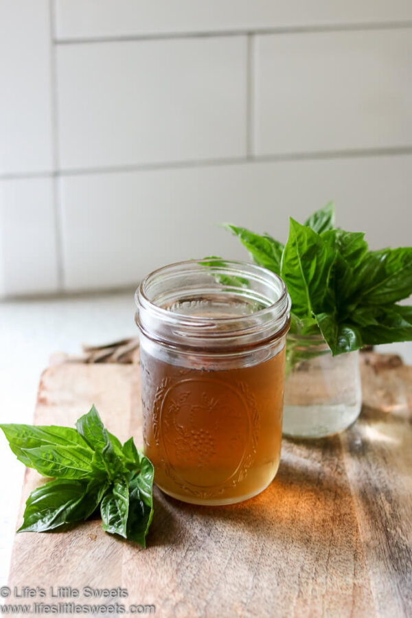 Basil Simple Syrup (Sugar, Fresh Basil Leaves, Hot Water) - Life's ...