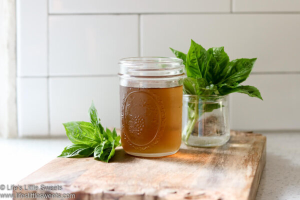 Basil Simple Syrup (Sugar, Fresh Basil Leaves, Hot Water) - Life's ...