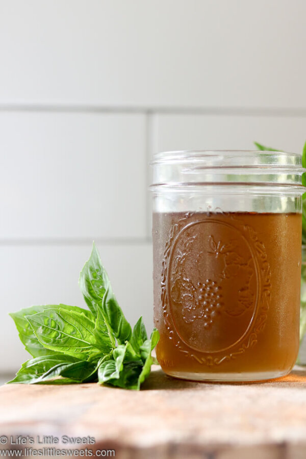 Basil Simple Syrup (Sugar, Fresh Basil Leaves, Hot Water) - Life's ...