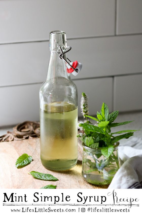Mint Simple Syrup ( Fresh Mint Leaves, Sugar) - Life's Little Sweets