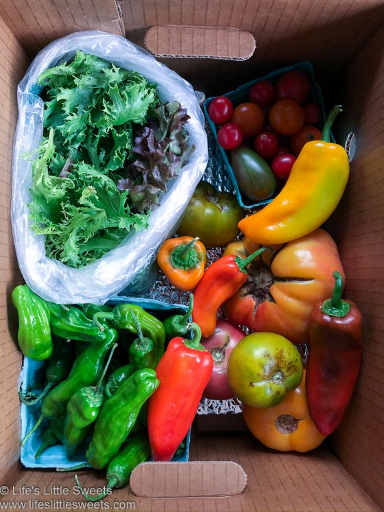 Organic CSA Share Box Week 5 (Organic, August Local Produce) - Life's ...