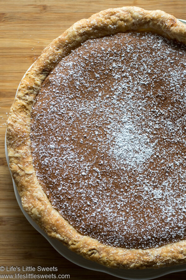 Chocolate Chess Pie - Life's Little Sweets