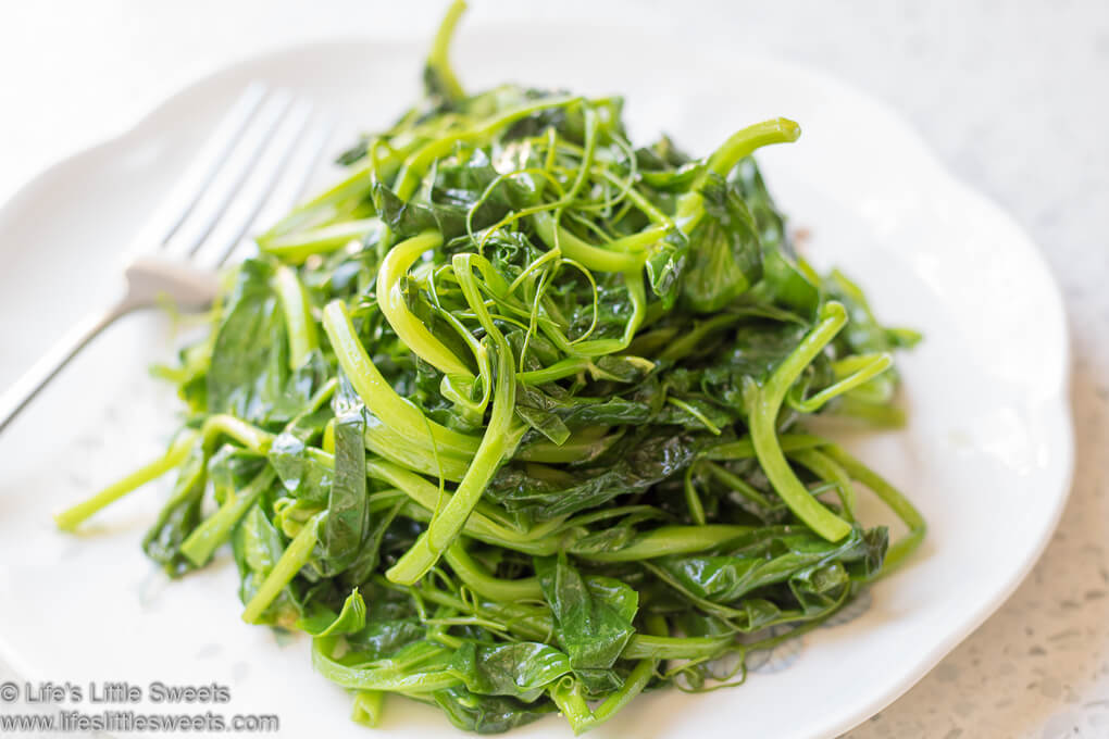 Sautéed Pea Shoots (Stir-Fried, Pea Greens, Recipe) - Life's Little Sweets