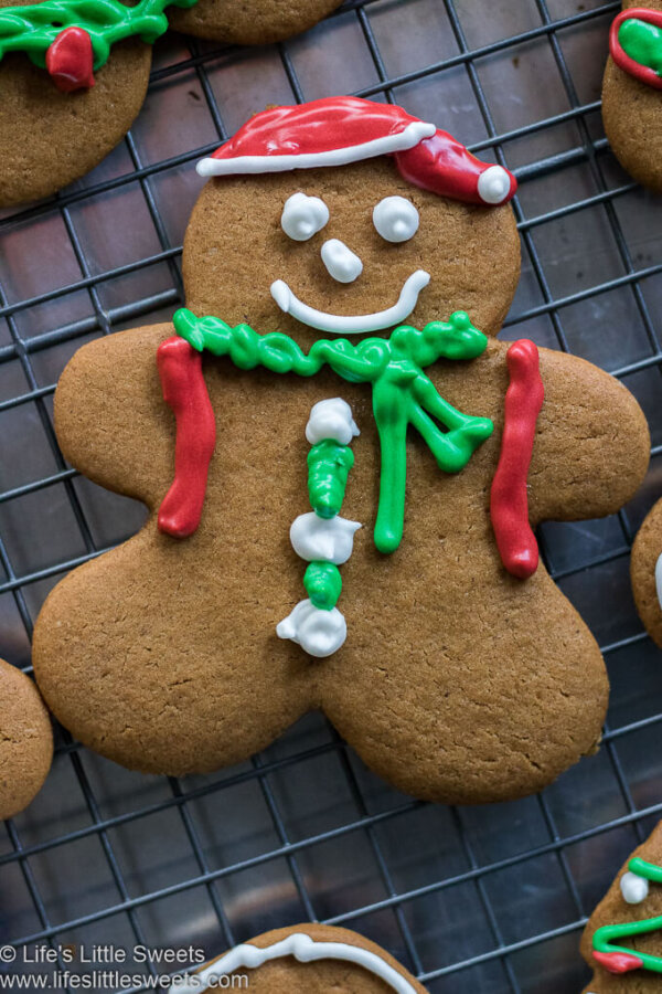 Gingerbread Cutout Cookies (with Royal Icing) - Life's Little Sweets