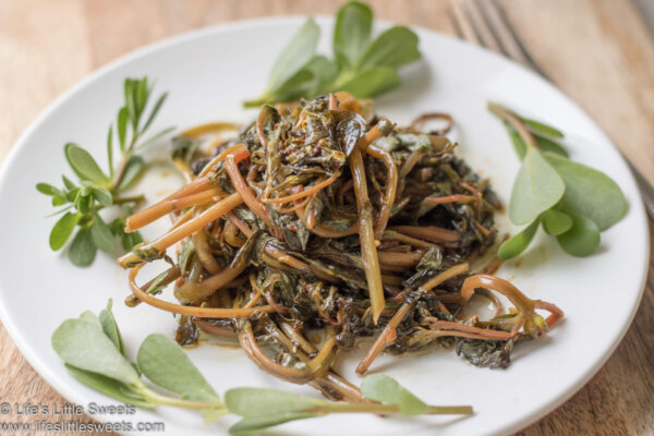 Sautéed Purslane (a Superfood!) - Life's Little Sweets