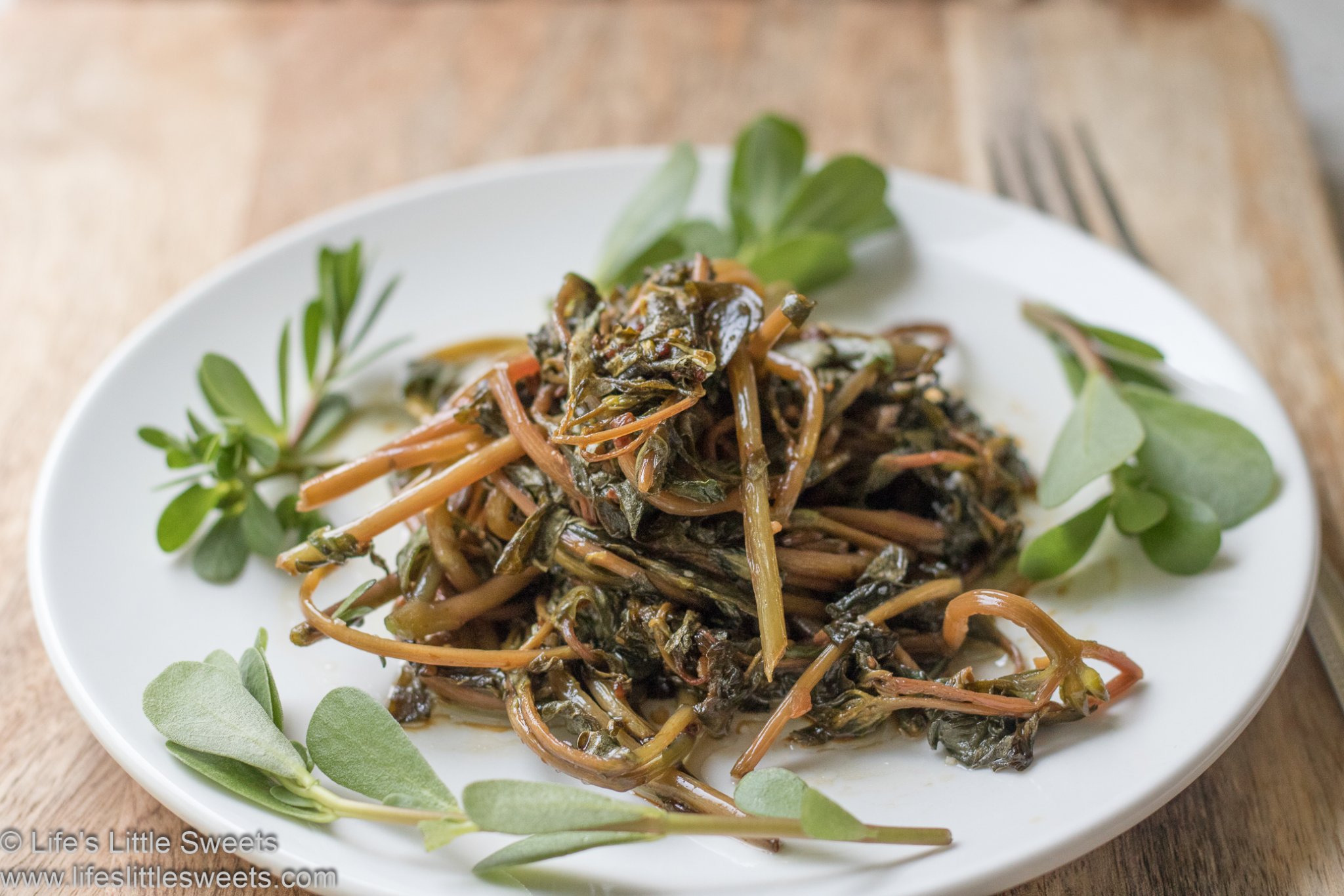 Sautéed Purslane (a Superfood!) - Life's Little Sweets