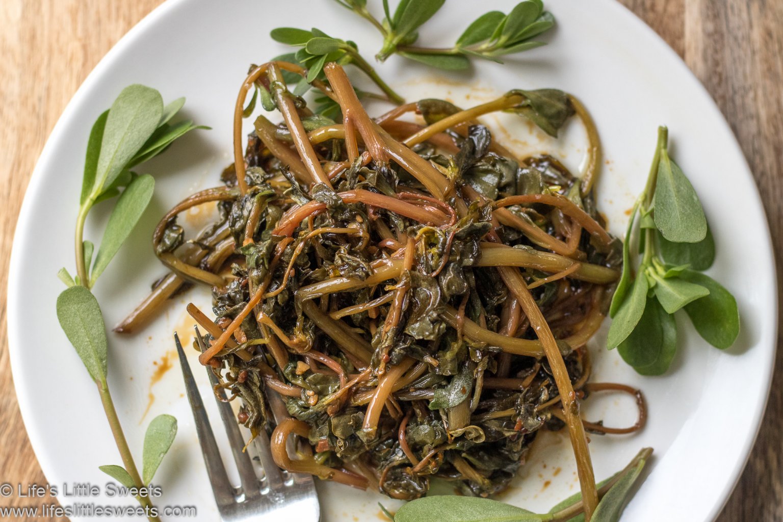 Sautéed Purslane (a Superfood!) - Life's Little Sweets