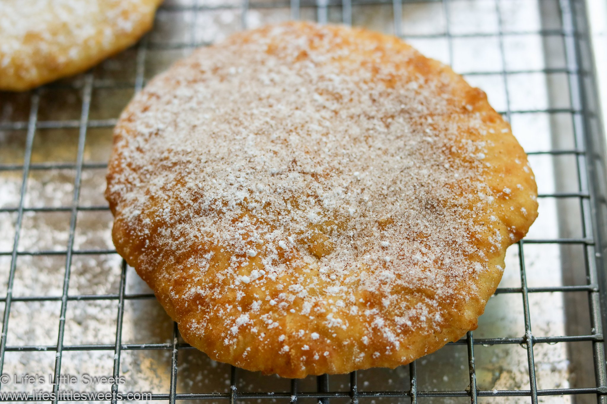 Fried Dough Recipe (Powdered Sugar, Cinnamon) - Life's Little Sweets