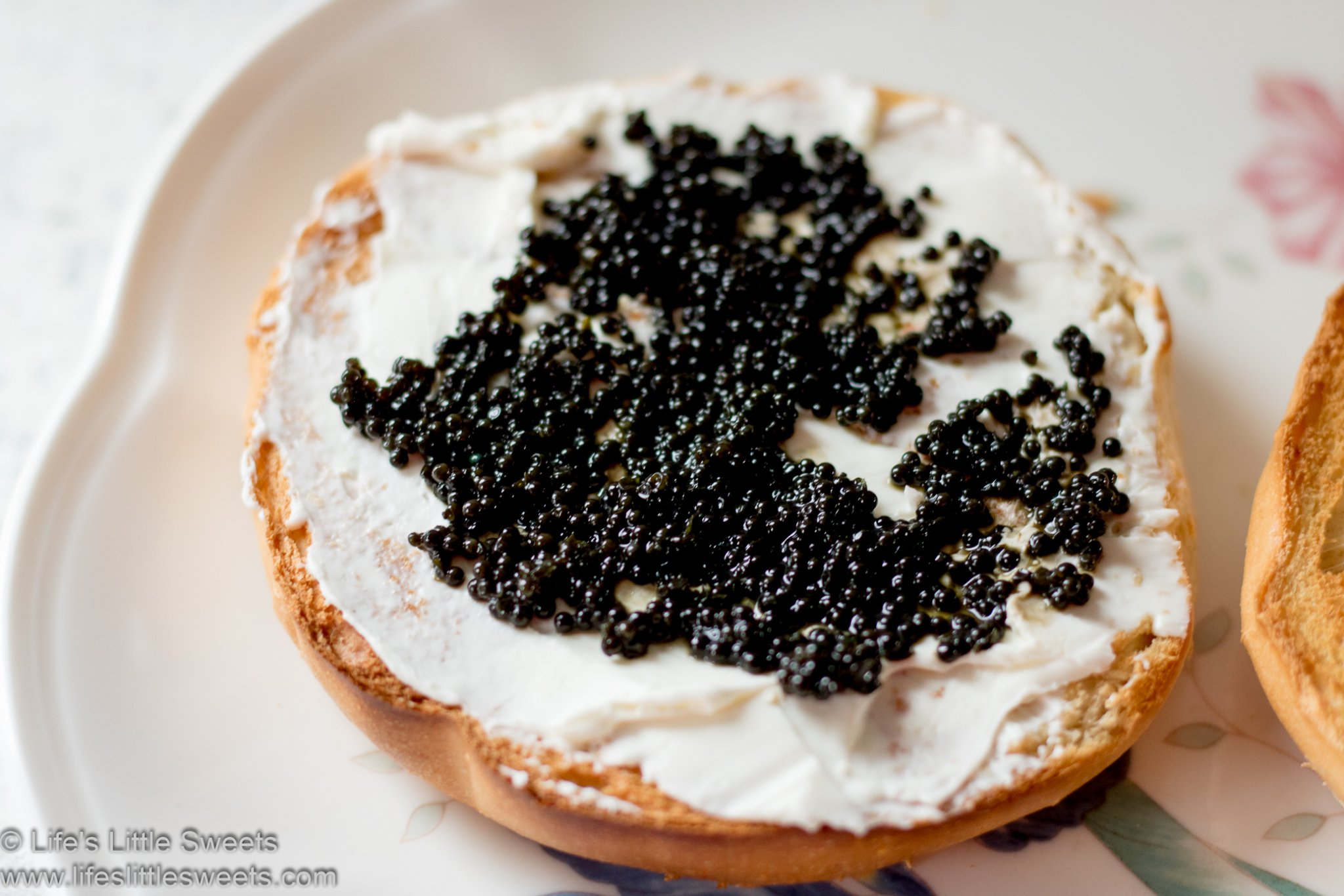 Caviar Cream Cheese Bagel Recipe - Life's Little Sweets