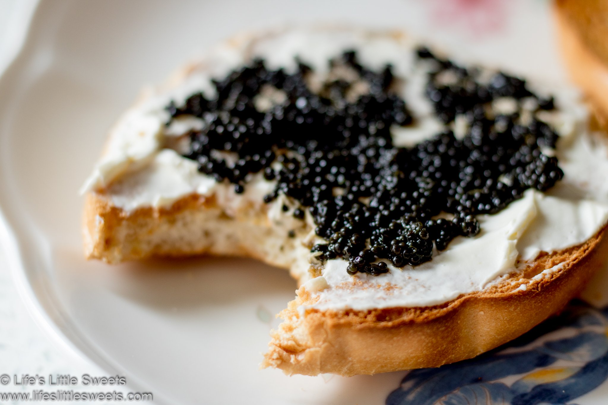 Caviar Cream Cheese Bagel Recipe - Life's Little Sweets