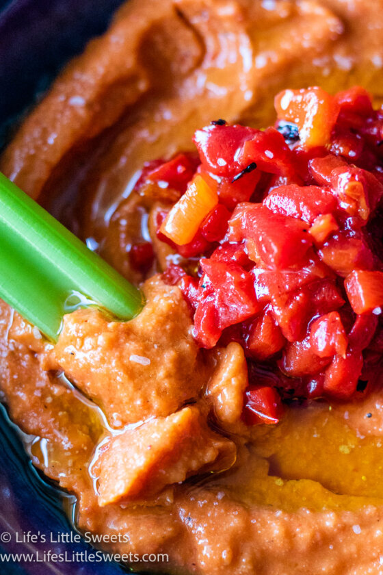 Roasted Red Pepper Hummus - Life's Little Sweets
