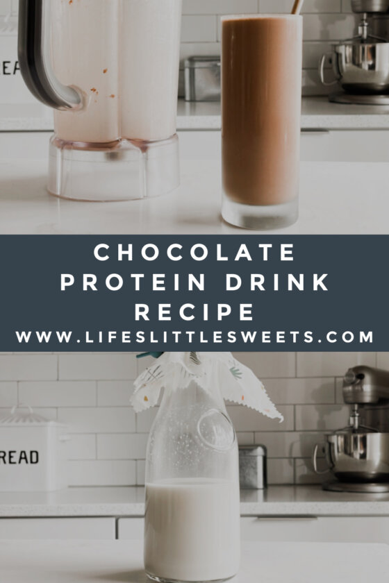 Chocolate Protein Drink Recipe (Blended) - Life's Little Sweets