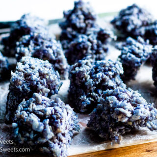 Blue Butterfly Pea Flower Rice Krispie Treats - Life's Little Sweets