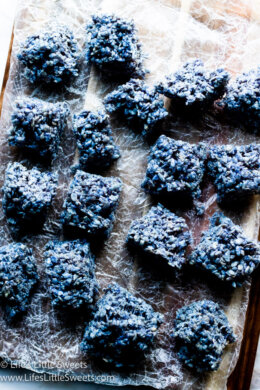 Blue Butterfly Pea Flower Rice Krispie Treats - Life's Little Sweets
