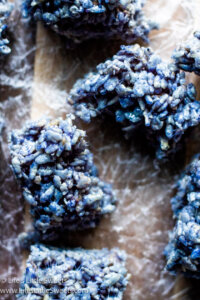 Blue Butterfly Pea Flower Rice Krispie Treats - Life's Little Sweets