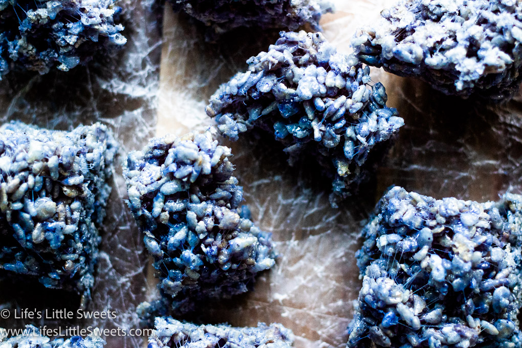 Blue Butterfly Pea Flower Rice Krispie Treats - Life's Little Sweets