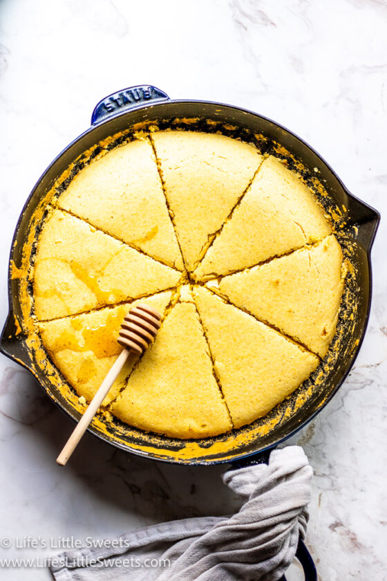 Skillet Cornbread (Cast Iron Skillet) - Life's Little Sweets