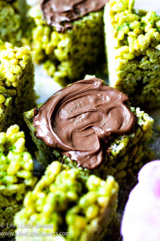 Matcha Rice Krispie Treats - Life's Little Sweets