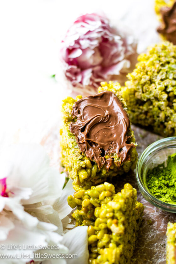 Matcha Rice Krispie Treats - Life's Little Sweets