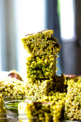 Matcha Rice Krispie Treats - Life's Little Sweets