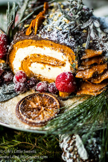 Easy Yule Log Recipe (Bûche de Noël) - Life's Little Sweets