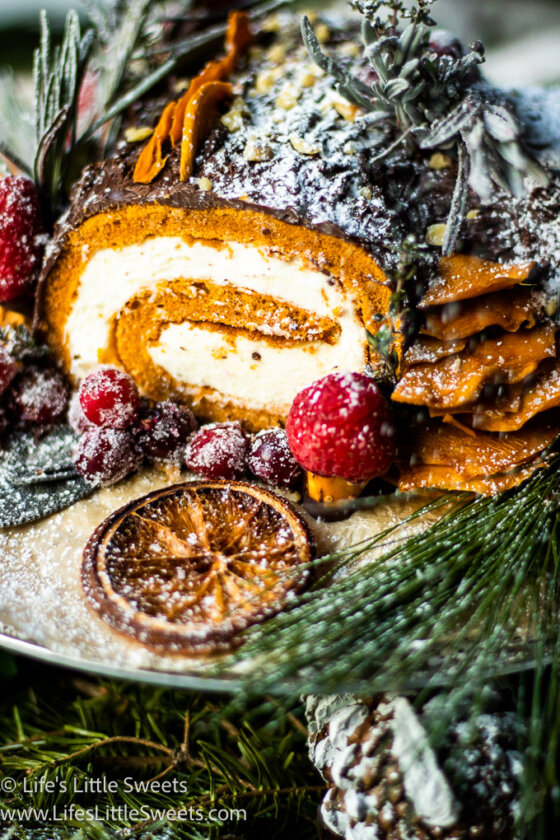 Easy Yule Log Recipe (Bûche de Noël) - Life's Little Sweets