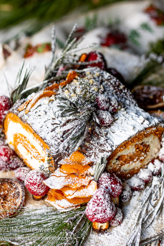 Easy Yule Log Recipe (Bûche de Noël) - Life's Little Sweets