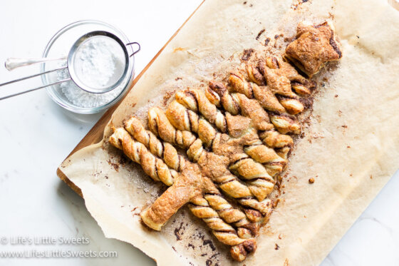 Nutella Puff Pastry Christmas Tree - Life's Little Sweets