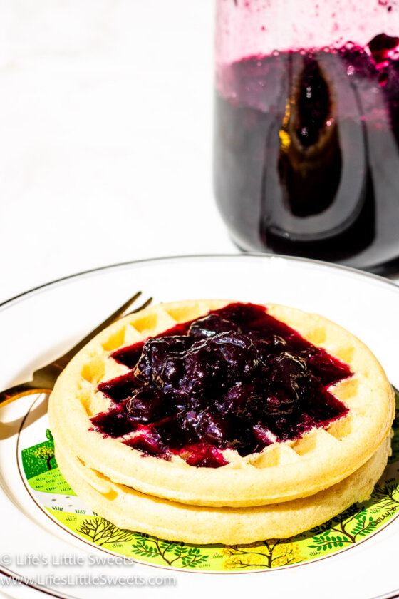 Blueberry Syrup (Fresh + Frozen Methods) - Life's Little Sweets