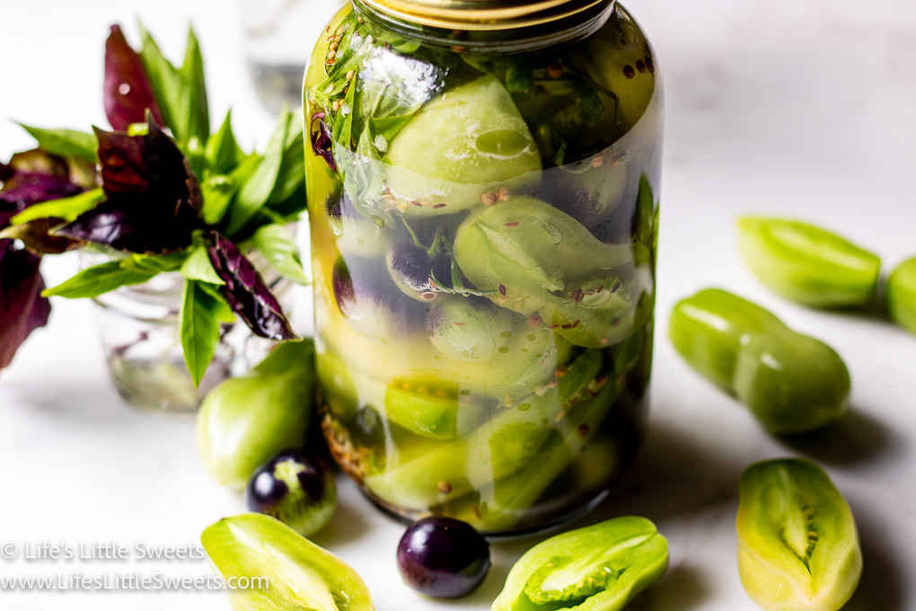 Pickled Green Tomatoes Recipe (hot & cold methods) - Life's Little Sweets