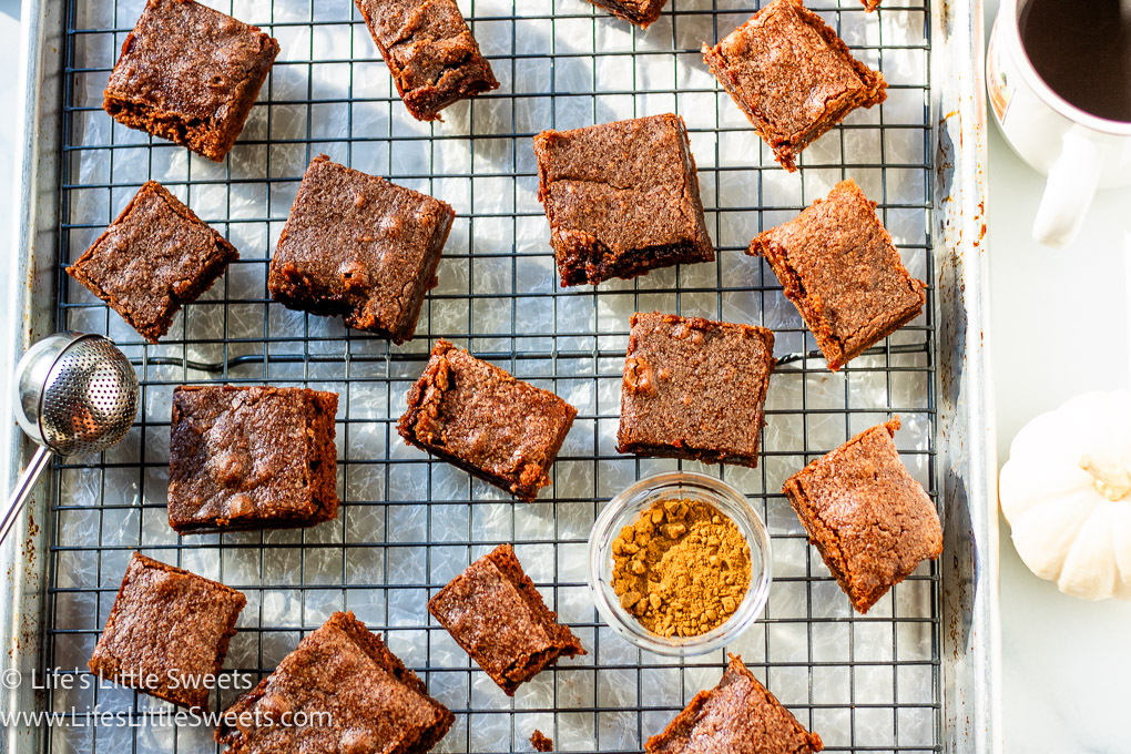 Pumpkin Spice Brownies Recipe - Life's Little Sweets